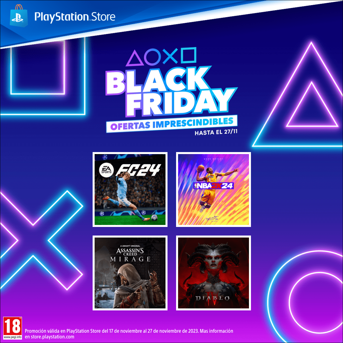 PlayStation Store y PlayStation Plus se suman a las ofertas de PlayStation para Black Friday 2023