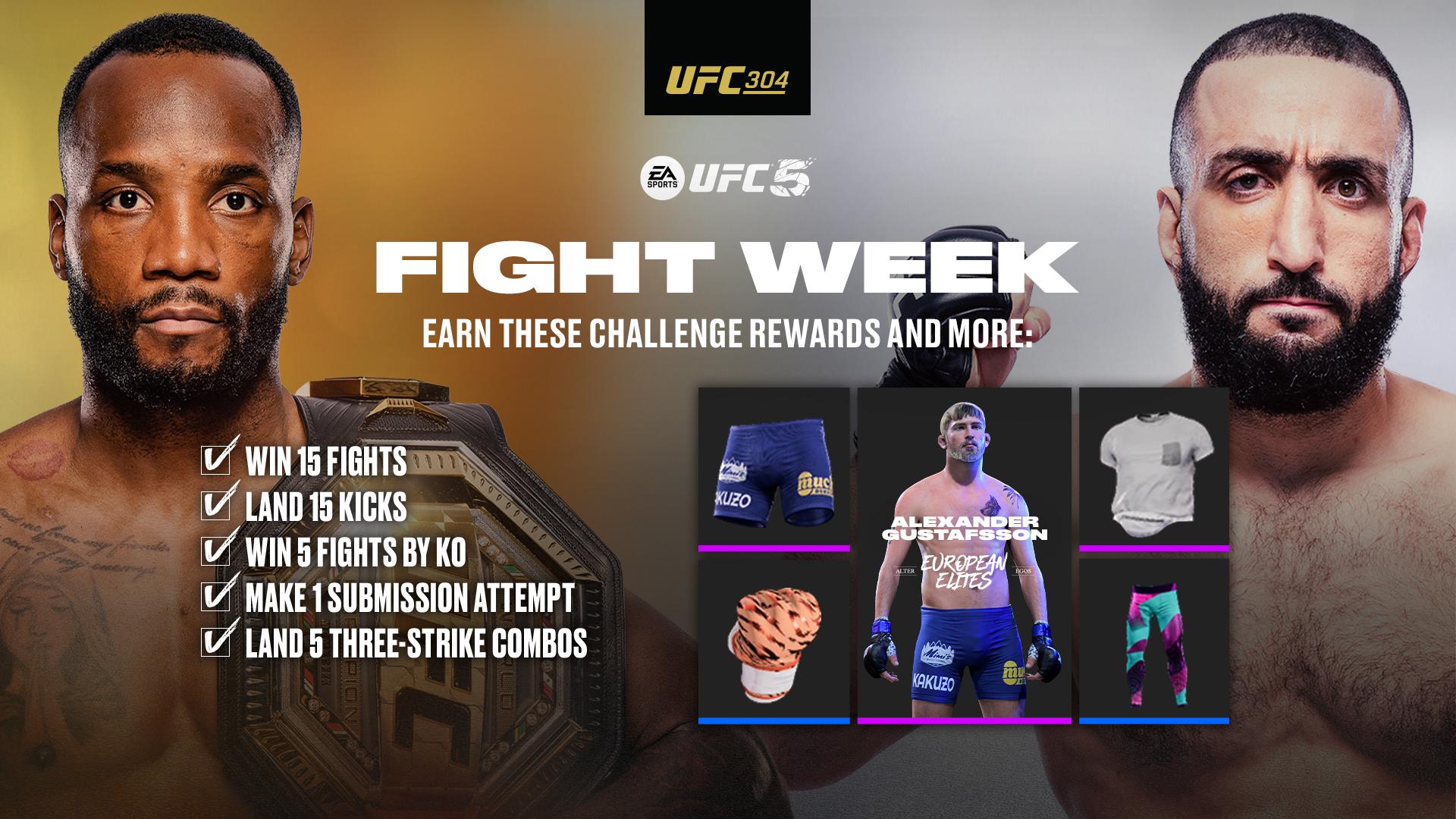 EA SPORTS UFC 5 inicia la semana de la lucha con el UFC 304 en ...